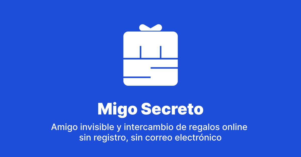 Amigo Invisible Online y Gratis